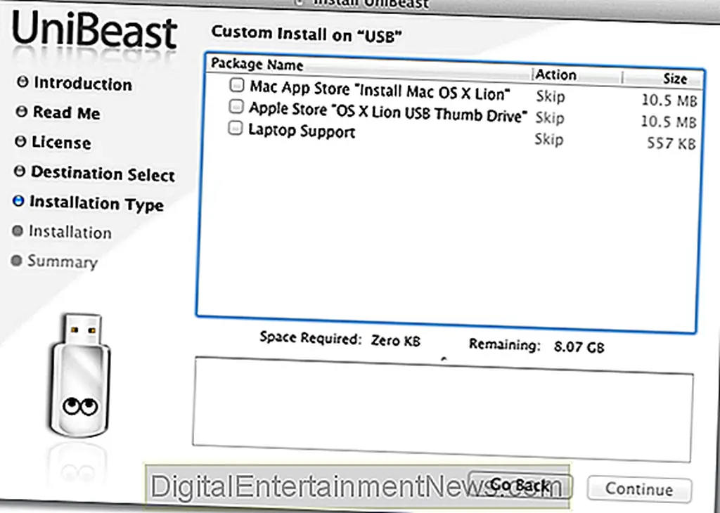 Как обновить или установить Mac OS X Lion на Hackintosh с помощью UniBeast